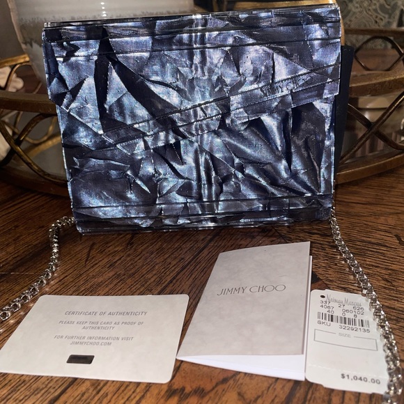 Jimmy Choo | Bags | Blue Asymmetrical Jimmy Choo Candy Acrylic ...